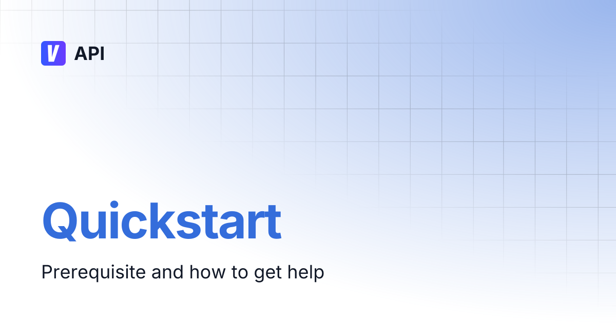 Quickstart | API